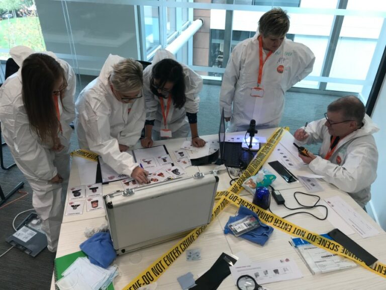 Crime Scene Investigation Team Building Event